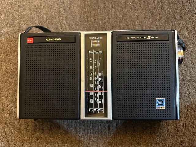 VINTAGE SHARP RADIO TRANSISTOR 3-BAND 10-TRANSISTOR BY-350 JAPAN ...