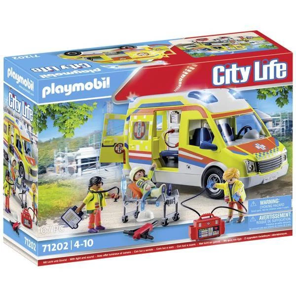 PLAYMOBIL 71202 ® City Life Ambulanza con luce e suono EUR 65,80 ...