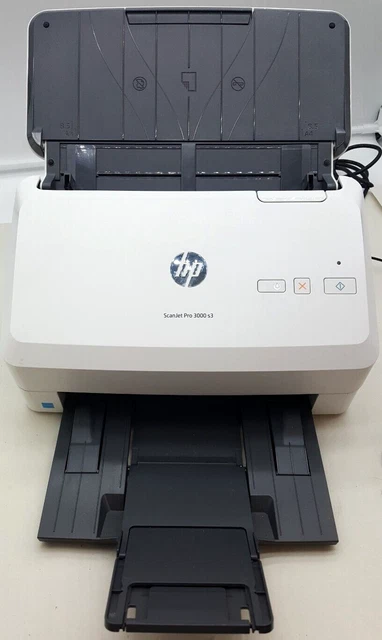 HP SCANJET PRO 3000 S3 Sheet-Fed Document Scanner w/ USB & A/C Adapter ...