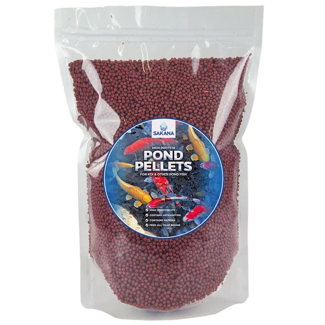 SAKANA PREMIUM HIGH Protein Pond Pellets Complete Balanced Cold Water ...
