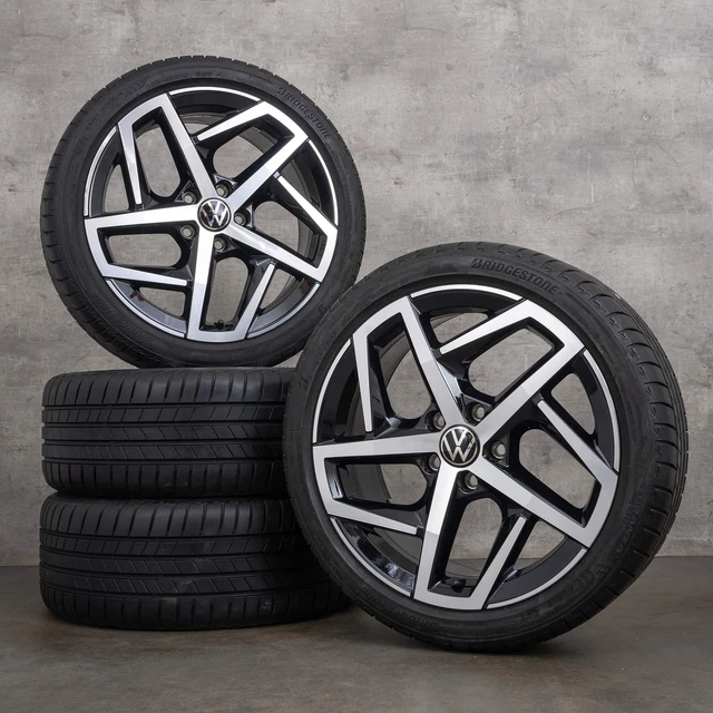 VW GOLF 8 R Line GTE GTI GTD summer wheels tires 18 inch Dallas rims £ ...
