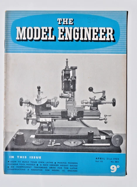 VINTAGE MODEL ENGINEER MAG - - Vol 112 - No. 2813 - April 1955 £3.28 ...