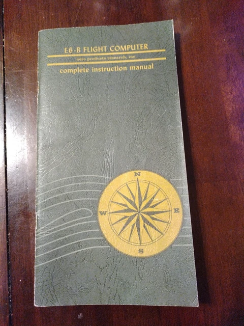 VINTAGE 1967 APR E6-B Flight Computer Instruction Manual Aero products ...