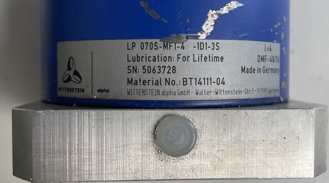 WITTENSTEIN ALPHA LP 070S-MF1-4-1D1-3S Getriebe i=4 EUR 245,00 - PicClick DE