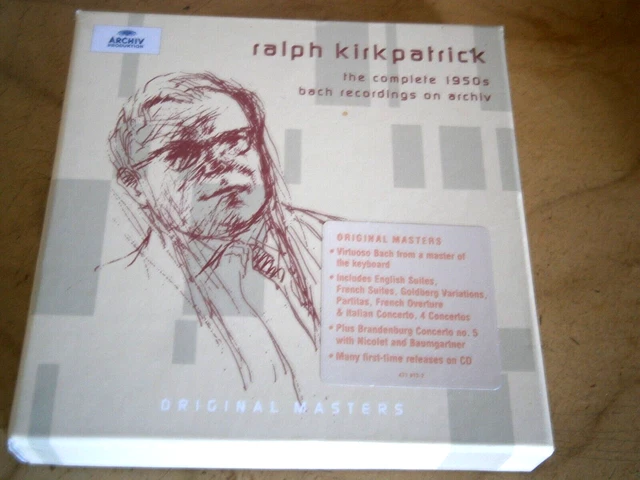 RALPH KIRKPATRICK THE complete 1950's bach recordings on archiv. Box ...