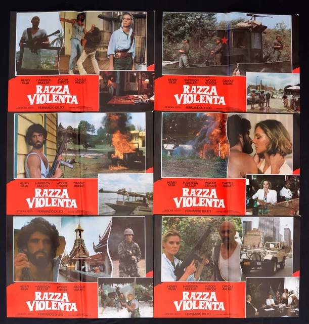FOTOBUSTE RAZZA VIOLENTA Henry Silva Woody Strode Fernando di Leo F209 ...
