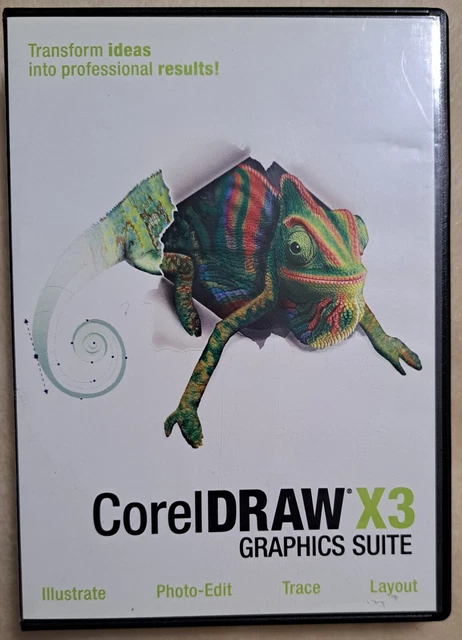 4 Cd Coreldraw Graphics Suite X3 Serial ~2006 ~pre Owned But Discs Vgd 55 00 Picclick Ca