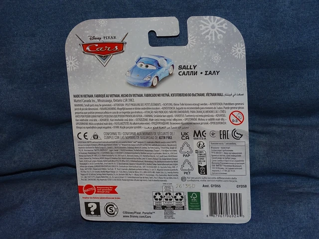 VOITURE DISNEY PIXAR Cars Snow Day Sally Serie Metal Wintertime Noel ...