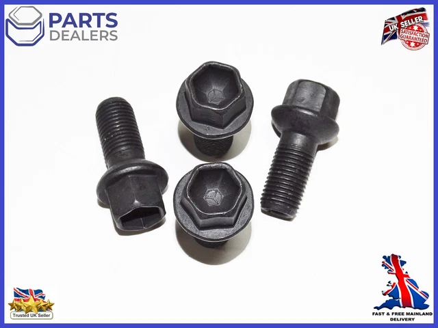 4X GENUINE MERCEDES M14 x 1,5 x 30.7 SMALL RADIUS WHEEL BOLTS BOLT SET 17mm £27.99 - PicClick UK