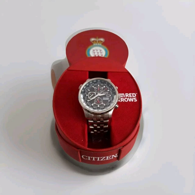 CITIZEN ECO DRIVE Red Arrows Mens Chronograph Watch in Box - GN-4W-S ...