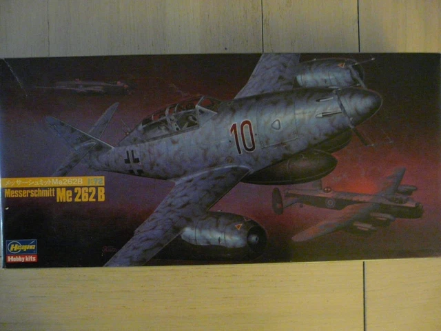 MAQUETTE AVION 1/72 HASEGAWA Ref 852 Messerschmitt Me 262 B EUR 29,90 ...