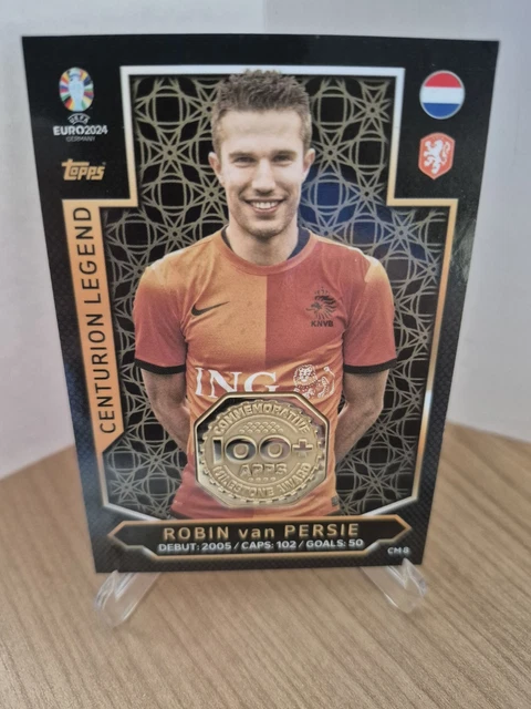 TOPPS CM8 CENTURION Relic Robin Van Persie Uefa Euro 2024 Germany Match ...