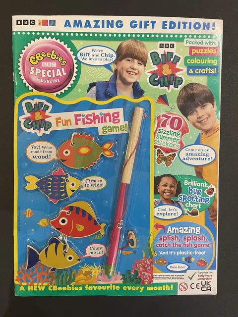 CBEEBIES SPECIAL MAGAZINE Issue 165, Biff And Chip Fun Fishing Game £13 ...