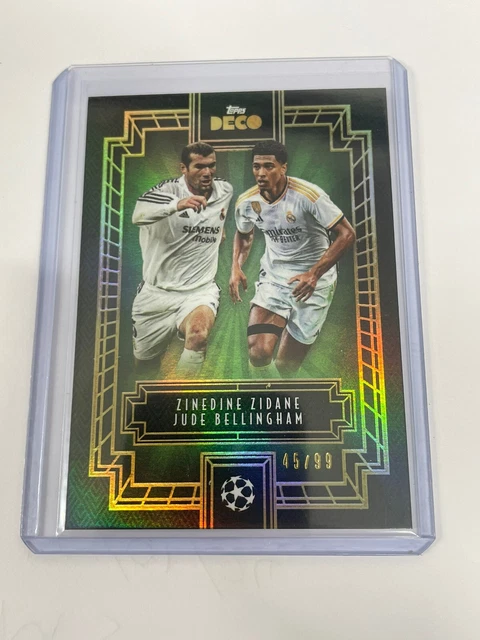 CARTA CALCIO ZINEDINE Zidane/Jude Bellingham Topps Deco 2023/24 /99 EUR ...