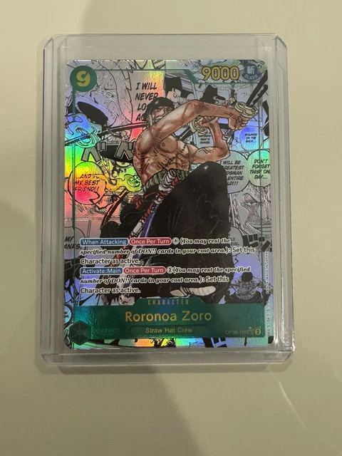 OP06-118 MANGA ZORO SEC Mint One Piece Trading Card Game English $1,299 ...