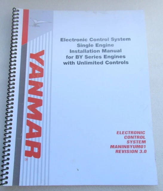 YANMAR ELECTRONIC CONTROL System MANINBYUM01 Revision 3.0 Manual £52.34 ...