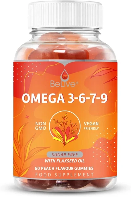 3 GUMMIES WITH Omegas 6, 7, 9, DHA & EPA from Flaxseed Oil and Sea ...