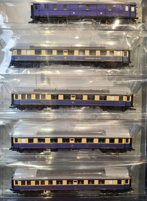 SONDERSERIE SET 5 Rheingold Schnellzugwagen DRG Ep.2 Liliput EUR 125,00 - PicClick DE