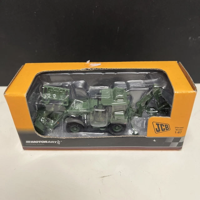 JCB DIGGER TRACTEUR 13479 1:87 HO Neuf MotorArt Hi-Tech Line Diecast ...