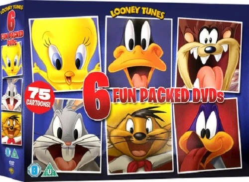 LOONEY TUNES 75 CARTOONS Bugs Bunny, Road Runner, Daffy, Tweety Region ...
