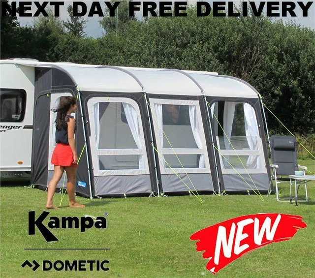 BRAND NEW GENUINE 2024 Kampa Dometic Rally 390 Pro Caravan Poled Porch ...