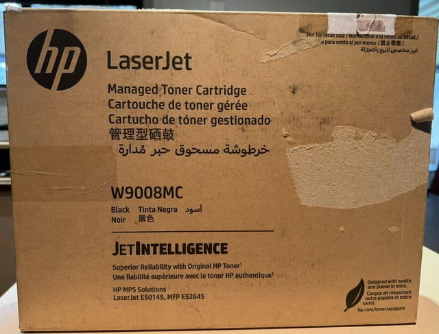 HP LASERJET W9008MC Managed Black Toner Cartridge 23,000 Pages E50145 ...