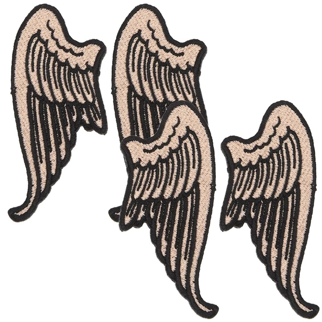 2 PAIRS WING Patches for Jackets Back Pack Clothes Decoration Stickers ...