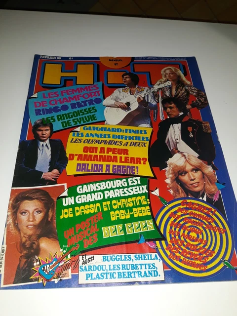 SHEILA MAGAZINE HIT N° 97 super poster RINGO SYLVIE JOHNNY SARDOU EUR ...