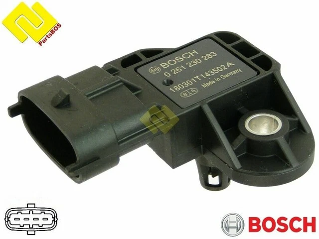 BOSCH 0261230283 ADMISSION Collector Pressure Sensor MAP 0261230042 ...