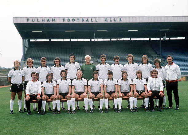 THE FIRST TEAM Squad Officals Fulham Fc 1975 1976 Craven Cottage H ...