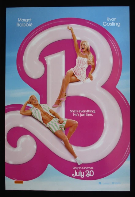 BARBIE 2023 ORIGINAL Australian movie poster Margot Robbie Ryan Gosling ...