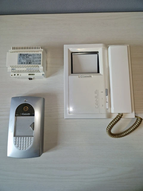 COMELIT VIDEOCITOFONO 5801 Bianco e Nero Serie Genius Usato ...