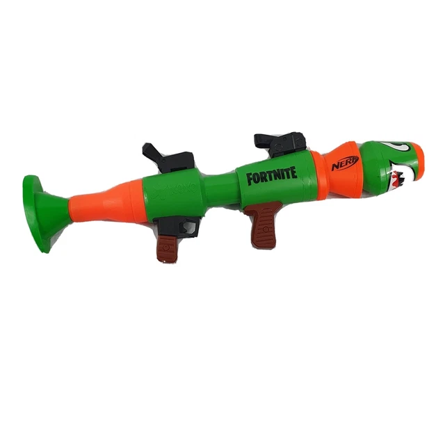NERF FORTNITE RL Rocket Launcher Blaster with 2 Missiles Rocket Ammo ...