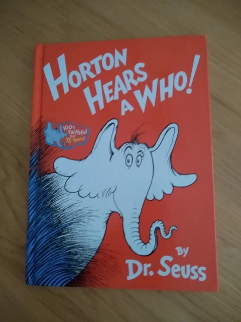 CLASSIC DR Seuss Horton Hears a Who! by Seuss (1982, Hardcover) EUC £6. ...