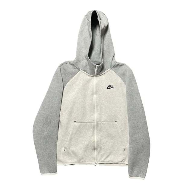 NIKE TECH FLEECE Hoodie Full Zip Two Tone Grey Sweatshirt Old Season ...