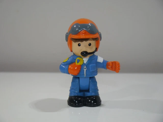 FISHER PRICE LITTLE People DREW RACE CAR DRIVER Bendable Figure 3.5 ...