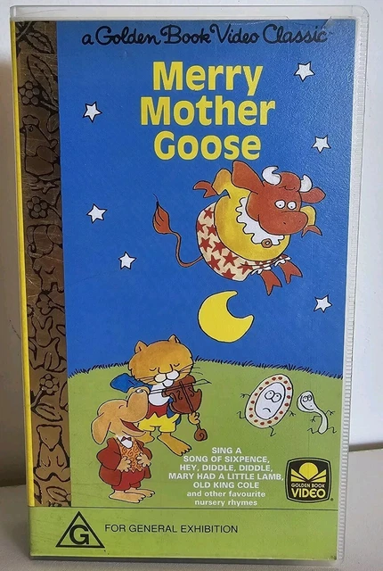 VHS MERRY MOTHER GOOSE Golden Book Classic Vintage Retro Video Tape ...