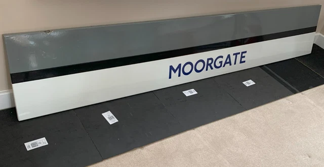 LONDON UNDERGROUND ENAMEL Sign - Moorgate Platform Frieze (250cm x 43cm ...