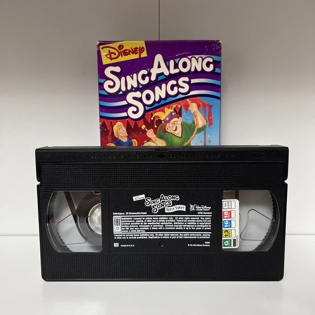 DISNEY SING ALONG Songs The Hunchback Of Notre Dame VHS Good Condition ...