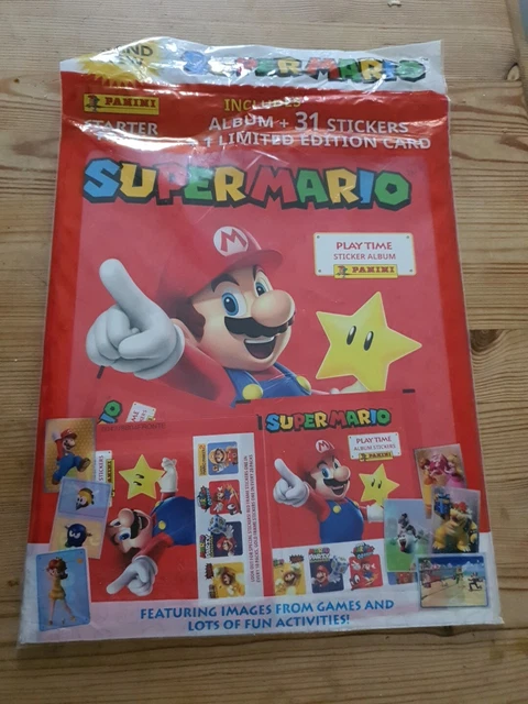 SUPER MARIO PANINI Sticker Collection Starter Pack Album With 31 ...