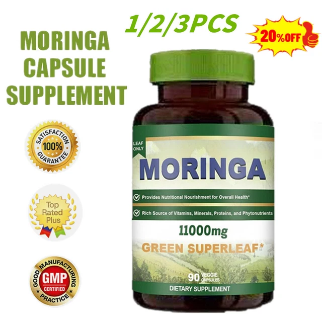 ORGANIC MORINGA CAPSULES 90 Capsules Immune Support Nutrient-Rich superfood Z6Y7 £7.19 - PicClick UK