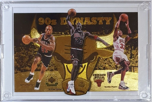 1997 UPPER DECK Chicago Bulls 90s Dynasty /15000 Die-Cut - Jordan Rodman Pippen £64.45 - PicClick UK