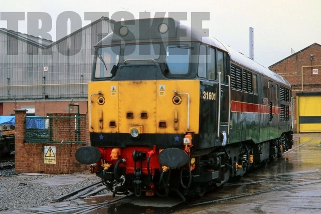 35MM SLIDE BR British Rail Diesel Loco Class 31 31601 2000 Crewe ...