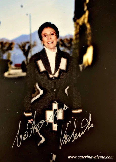 AUTOGRAMM CATERINA VALENTE aus Italien 2024 verstorben ältere Karte 25 ...