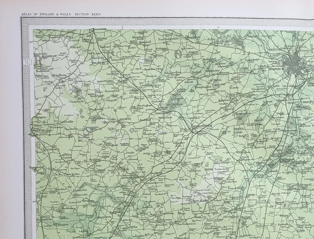 1903 OLD MAP England & Wales Grand Yarmouth Beccles $156.09 - PicClick CA