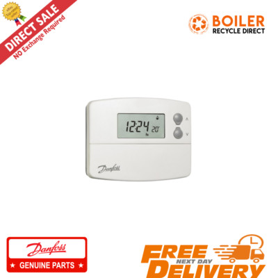 DANFOSS TP5000SI-RF+RX1 WIRELESS Programmable Thermostat & Receiver ...
