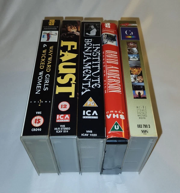 ARTHOUSE ANIMATION VHS Bundles x5 - Includes Jan Svankmajer/P.Gabriel ...