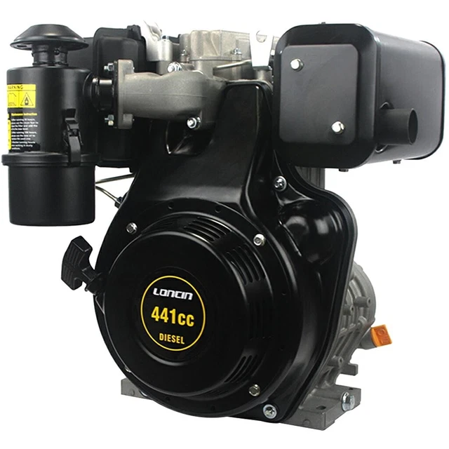 LONCIN TAPERED ENGINE 23mm 441cc 9.3Hp complete diesel tear + electric ...