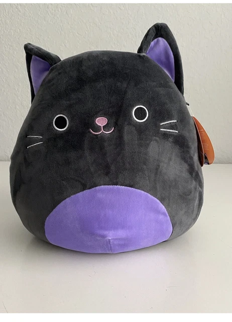 SQUISHMALLOW AUTUMN THE Black Cat 12” Purple Halloween Soft Plush ...