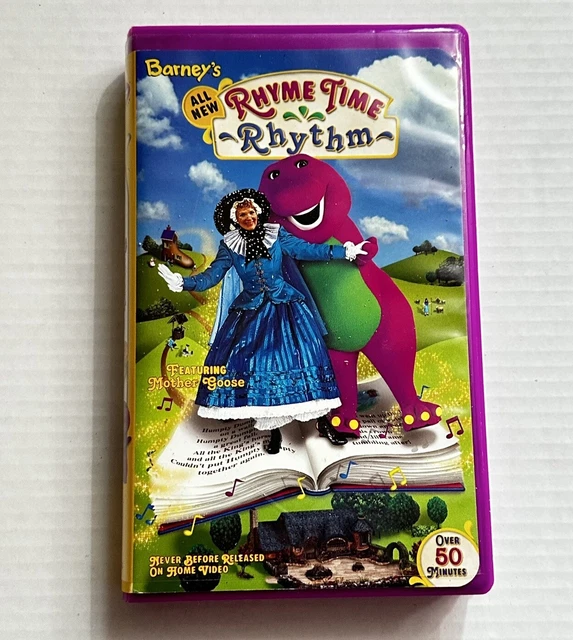 BARNEYS RHYME TIME Rhythm VHS WHITE TAPE EDUCATIONAL Songs 1999 £9.60 ...